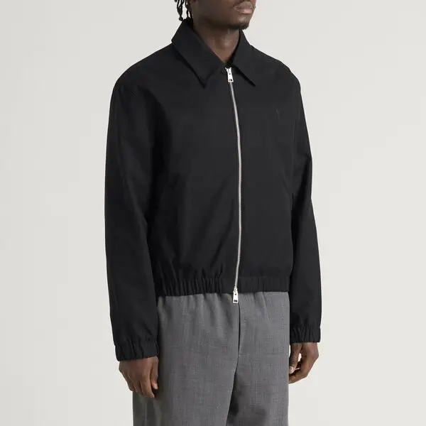 AMI Paris Cotton Adc Padded Zipped Jacket