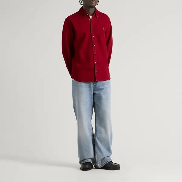 AMI Paris Cotton Button Down Adc Shirt
