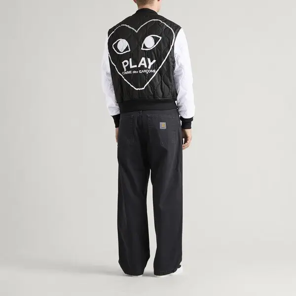 Play Comme Des Garcon Black Heart Bomber Jacket