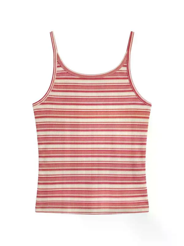REFORMATION Calie Striped Ribbed Tank Top