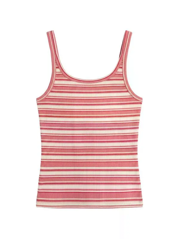 REFORMATION Calie Striped Ribbed Tank Top