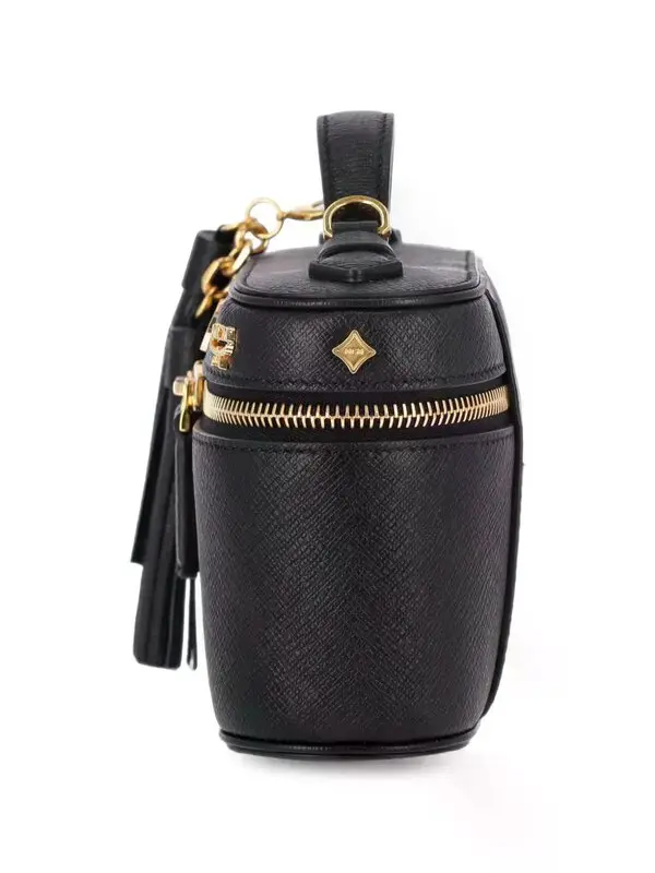 Mcm Pina Logo-stud Leather Vanity Bag