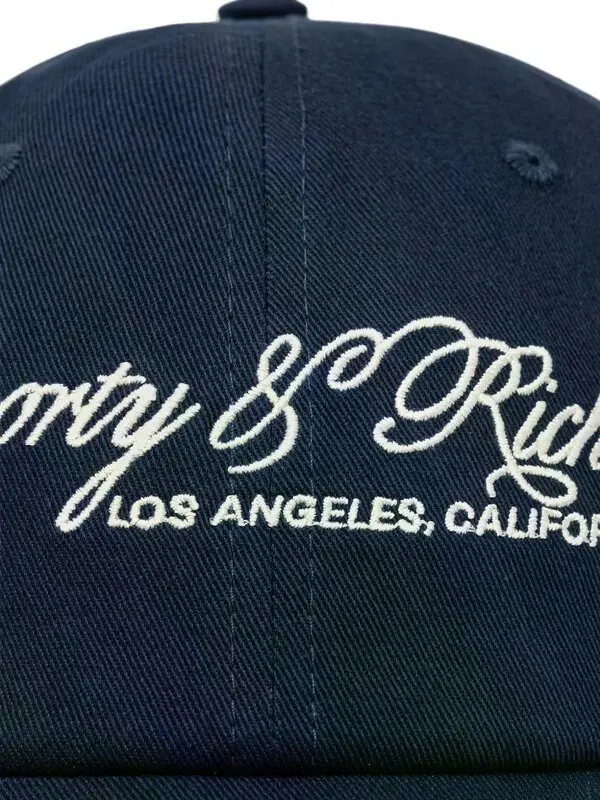 Sporty & Rich International Logo-embroidered Baseball Cap