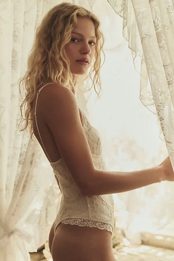 Free People Go Go Go Bodysuit - Ivory