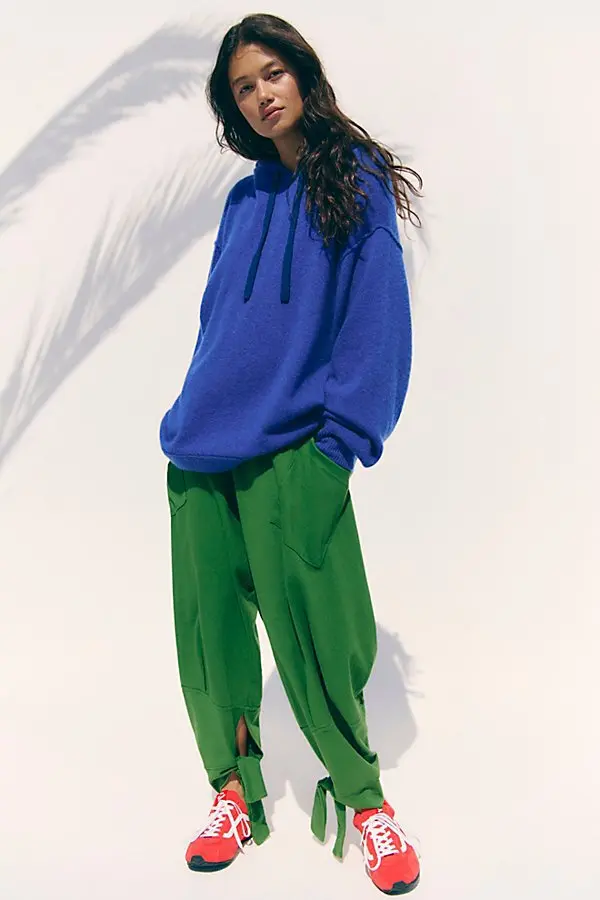 Free People Sutton Low-rise Pants - Monstera