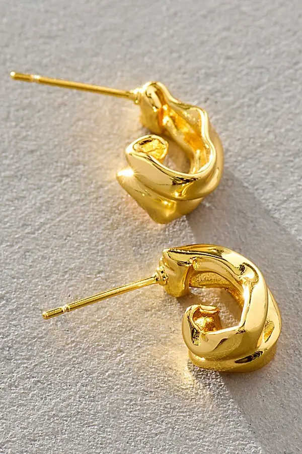 ANITA BERISHA Baby Wave Earrings - Gold