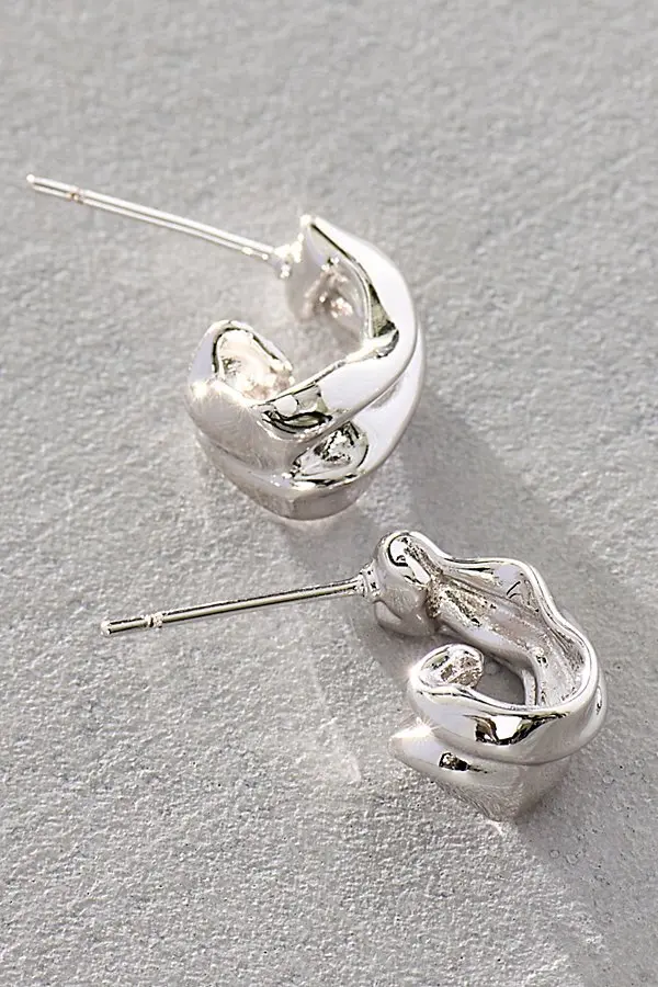 ANITA BERISHA Baby Wave Earrings - Silver