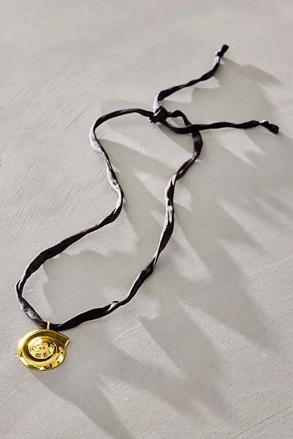 ANITA BERISHA Spiraling Inwards Pendant Necklace