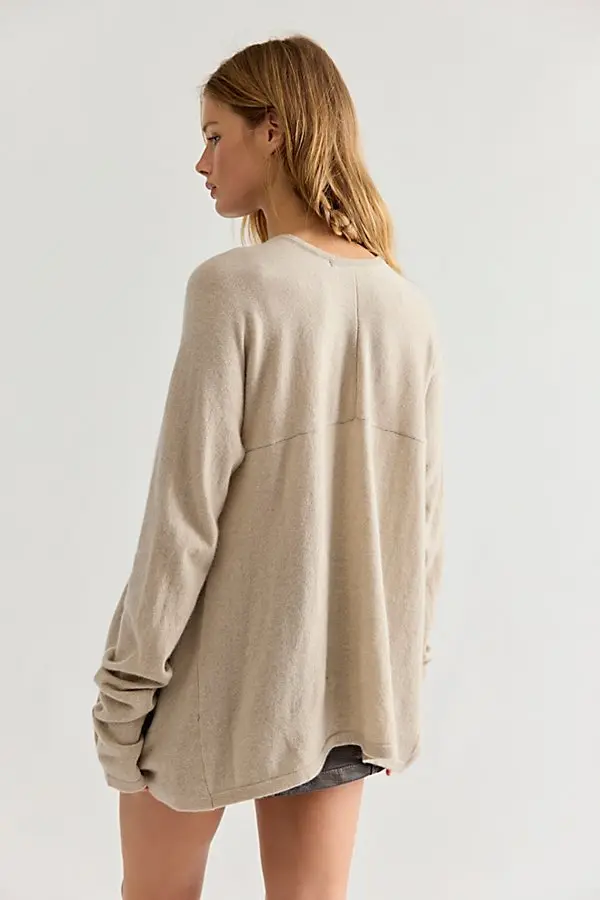 NICHOLAS K Ciska Cashmere Sweater - Oatmeal Heather