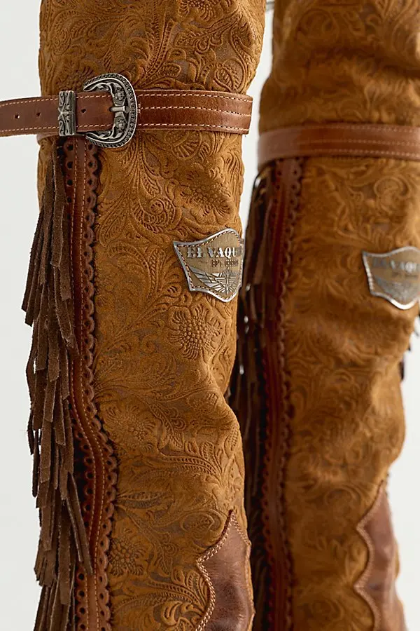 EL VAQUERO Drifter Embossed Tall Moc Boots