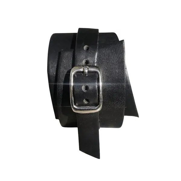 COCOBARCLAY Havana Leather Cuff Bracelet - Black