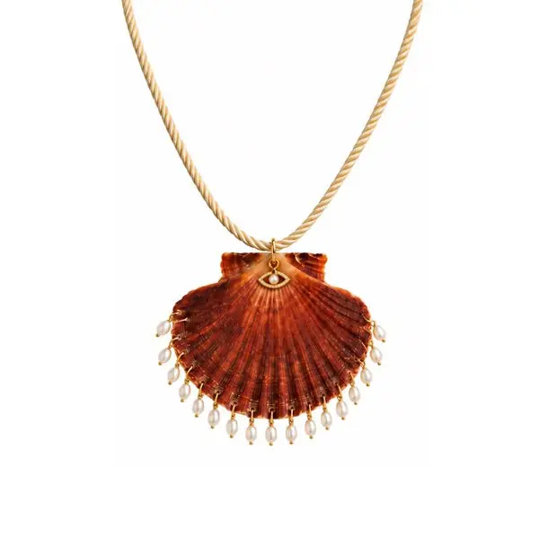 LALINDE Neutrals Lady Shell Necklace