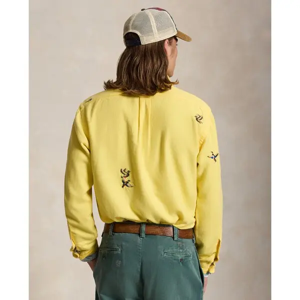 Ralph Lauren Classic Fit Duck-embroidered Twill Shirt