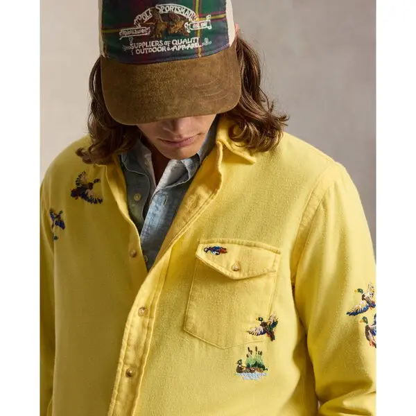 Ralph Lauren Classic Fit Duck-embroidered Twill Shirt