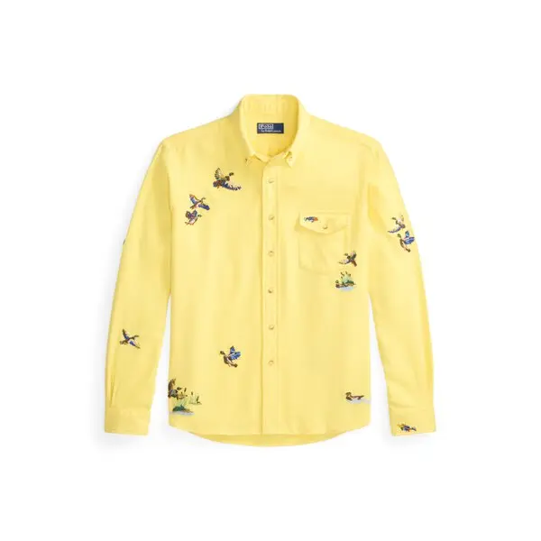 Ralph Lauren Classic Fit Duck-embroidered Twill Shirt