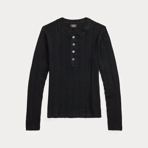 Ralph Lauren Cotton Pointelle Henley Shirt