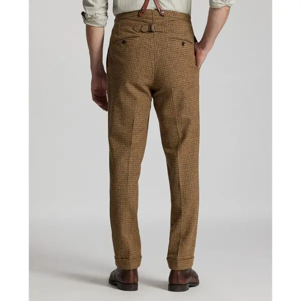 Ralph Lauren Slim Fit Checked Wool Suit Trouser