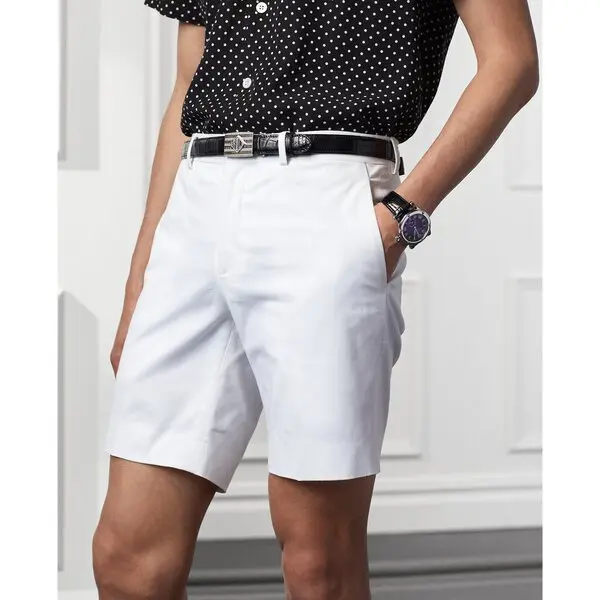 Ralph Lauren Straight Fit Stretch Chino Short - Optic White