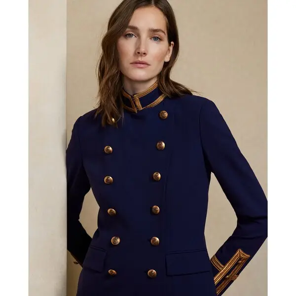 Ralph Lauren Double-breasted Wool Crepe Jacket