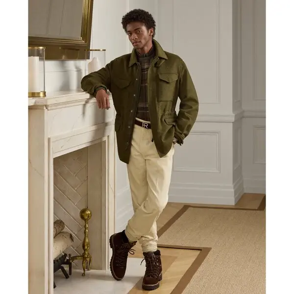Ralph Lauren Plaid Brushed Wool-blend Sweater