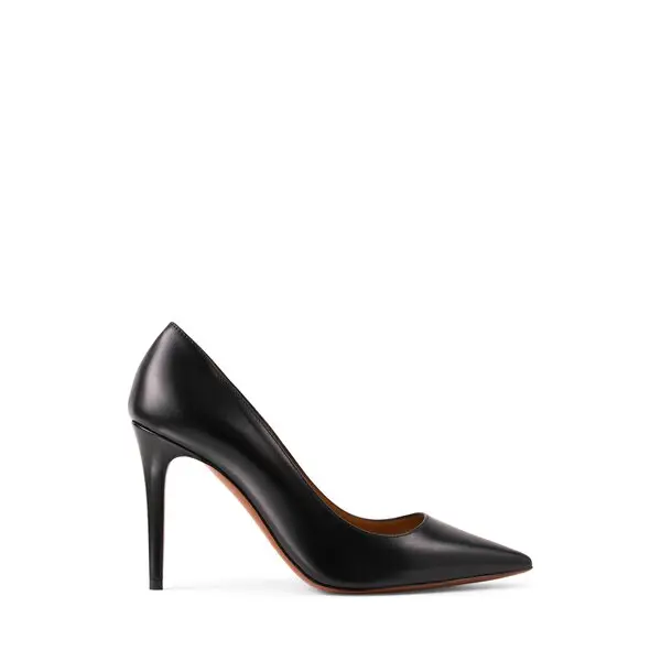 Ralph Lauren Tenney 95 Mm Goatskin Pump - Black