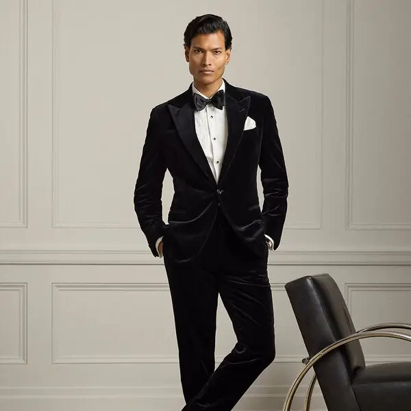 Ralph Lauren Gregory Hand-tailored Velvet Trouser