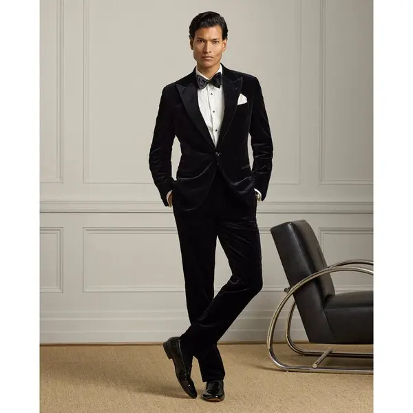 Ralph Lauren Gregory Hand-tailored Velvet Trouser