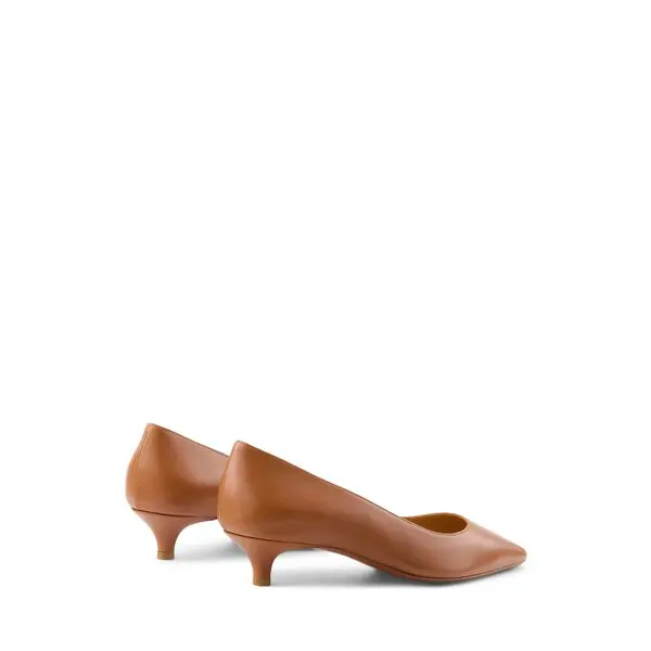 Ralph Lauren Tenney 35 Mm Goatskin Pump - Rl Gold