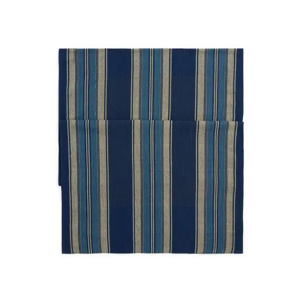 Ralph Lauren Handwoven Striped Cotton Scarf