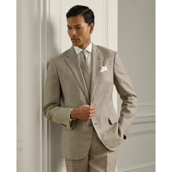 Ralph Lauren Kent Hand-tailored Glen Plaid Jacket