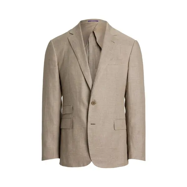 Ralph Lauren Kent Hand-tailored Glen Plaid Jacket
