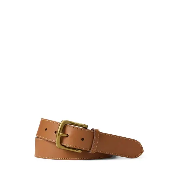 Ralph Lauren Brass-buckle Calfskin Belt