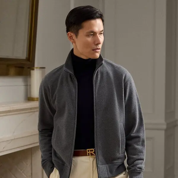 Ralph Lauren Cotton-cashmere Fleece Track Jacket