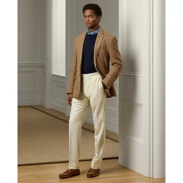 Ralph Lauren Kent Hand-tailored Plaid Suit Jacket