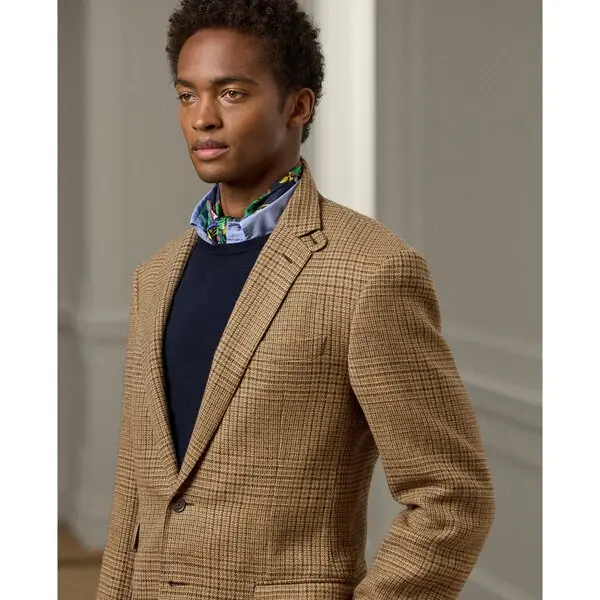 Ralph Lauren Kent Hand-tailored Plaid Suit Jacket