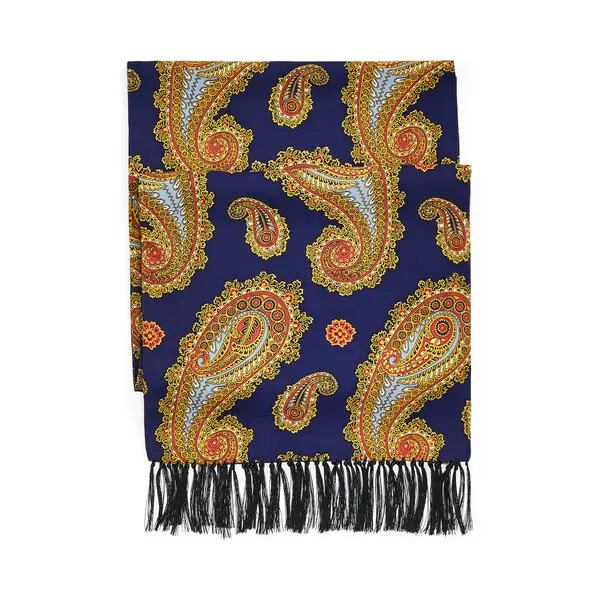 Ralph Lauren Tasseled Paisley-print Scarf