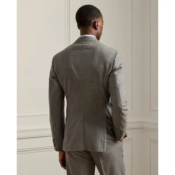 Ralph Lauren Kent Hand-tailored Wool Sharkskin Jacket