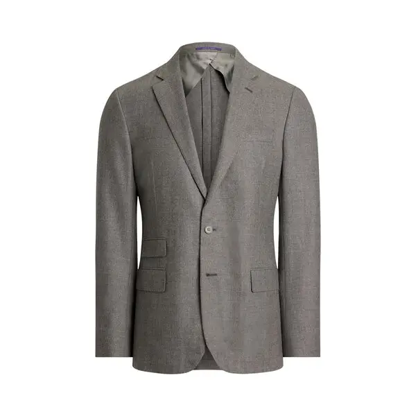 Ralph Lauren Kent Hand-tailored Wool Sharkskin Jacket
