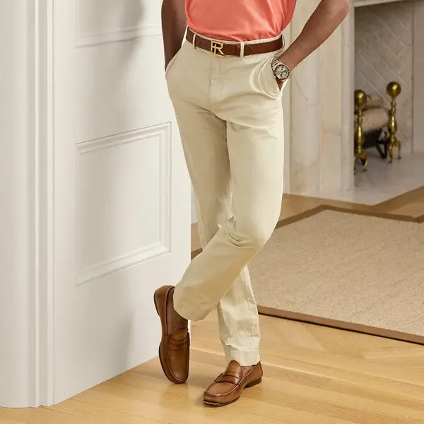 Ralph Lauren Slim Fit Stretch Chino Trouser - Classic Stone