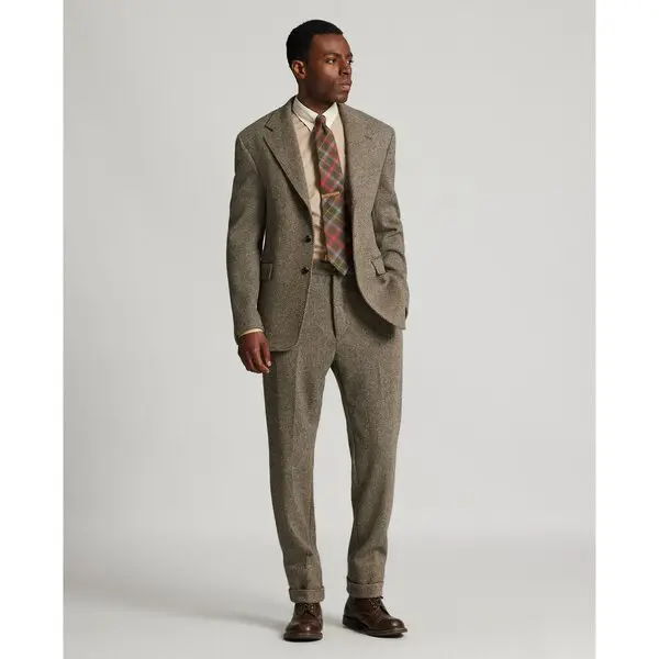 Ralph Lauren Slim Fit Wool Dobby Suit Trouser