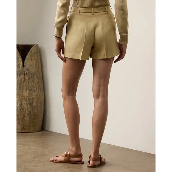 Ralph Lauren Denise Linen Short - Light Sand