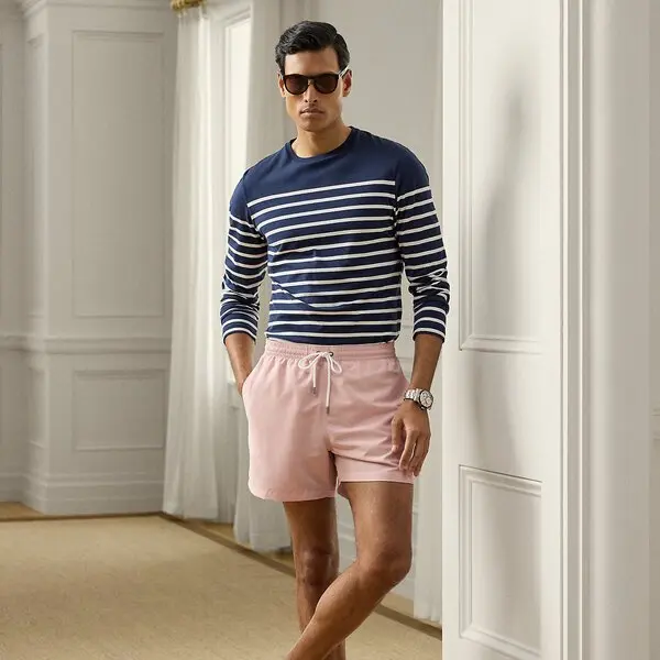 Ralph Lauren 4.5-inch Amalfi Swim Trunk - Soft Pink