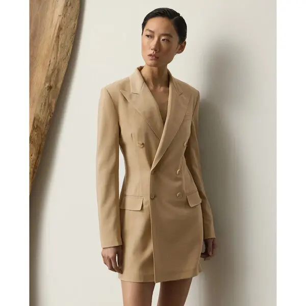 Ralph Lauren Camden Wool Gabardine Day Dress