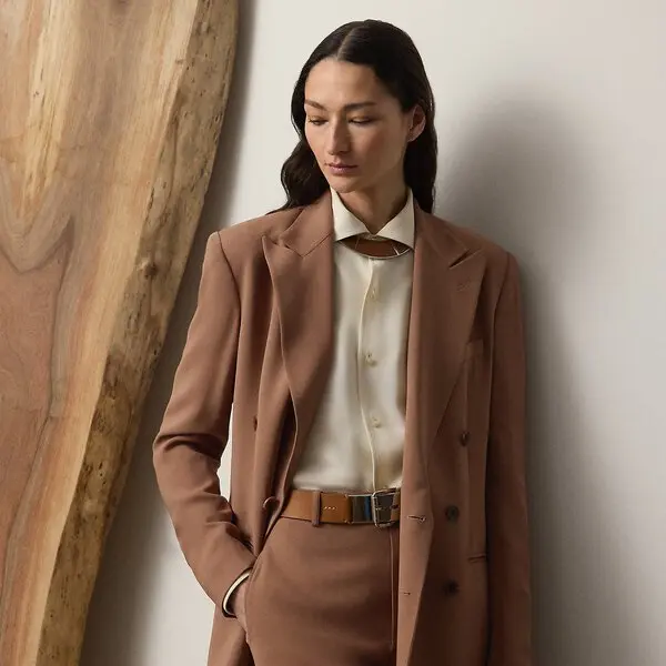Ralph Lauren Harlee Stretch Cady Jacket - Light Toffee