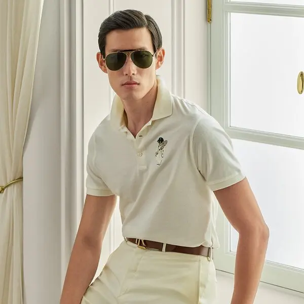 Ralph Lauren Custom Slim Fit Polo Bear Polo Shirt
