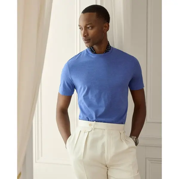 Ralph Lauren Lisle Crewneck T-shirt - Periwinkle Melange
