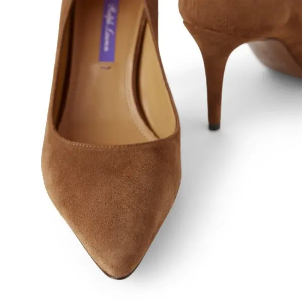 Ralph Lauren Tenney 75 Mm Goat-suede Pump