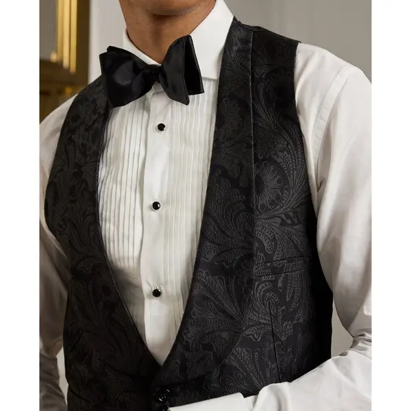Ralph Lauren Hand-tailored Paisley Jacquard Vest