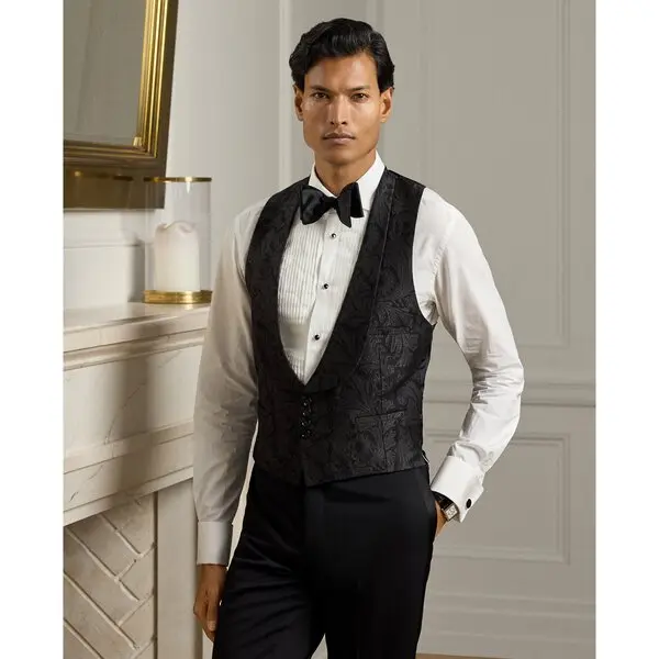 Ralph Lauren Hand-tailored Paisley Jacquard Vest