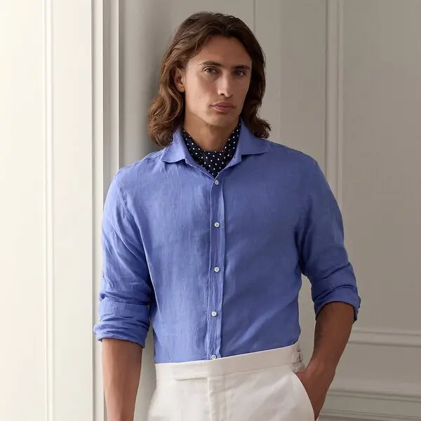 Ralph Lauren Linen Shirt - Copen Blue